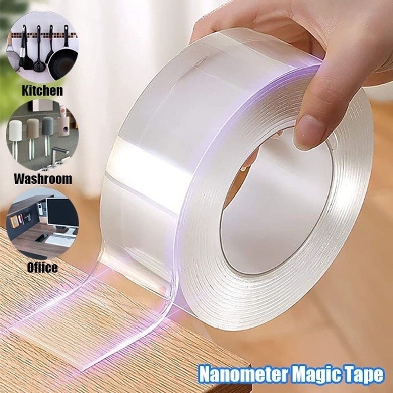 Nano Magic Tape Double Sided Tape Transparent No Trace Reusable Waterproof Adhesive Tape Glue ...
