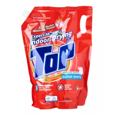 [Bundle of 3] TOP Super White Concentrated Liquid Detergent Refill 1 ...