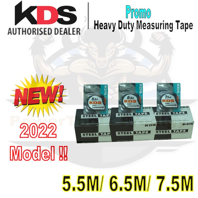KDS MEASURING TAPE MEGALOCK 25 WIDTH GT25 (5.5M/ 6.5M, 7.5M) | Shopee ...
