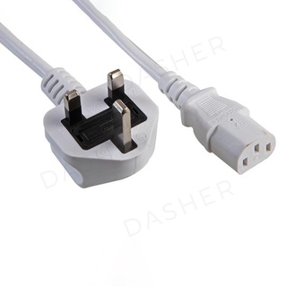 IEC to 3 Pin UK Plug Power Cable Cord C5 C7 C13 with Safety Mark ...