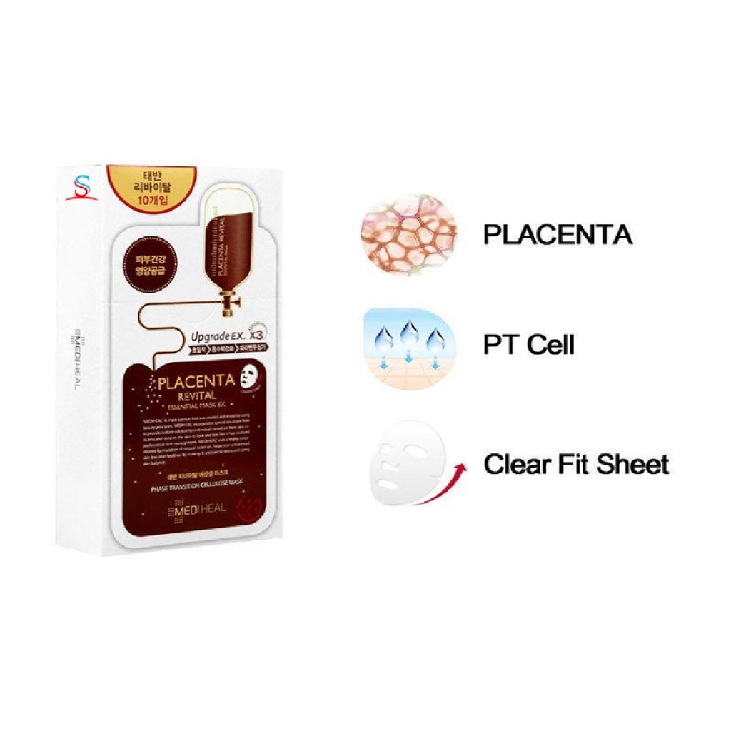 Mediheal Placenta Sheep Placenta Mask | Shopee Singapore