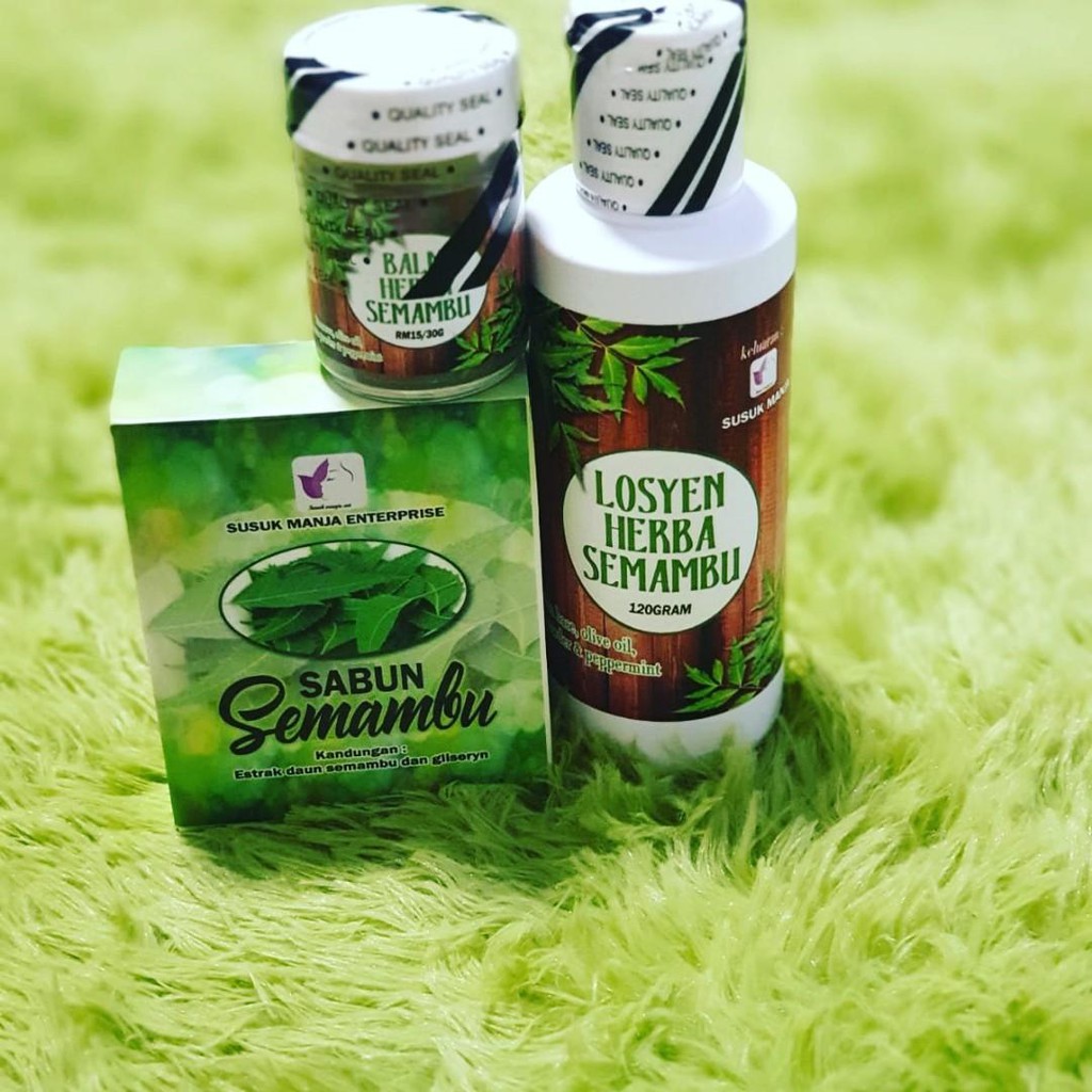 Semambu Soap Shampoo LOTION Semambu BALM Semambu Capsules Itchy Fever ...