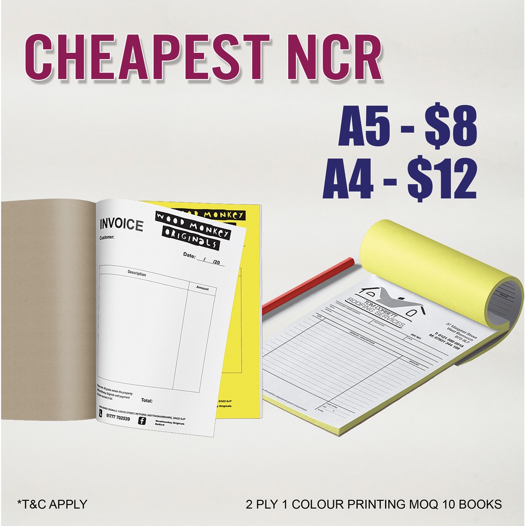 Quality and Cheapest NCR Printing / A4 NCR Print / A5 NCR Print ...