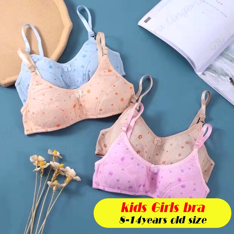 Cotton Baby Girl Bra Assorted Design 6-15years) | Shopee Singapore