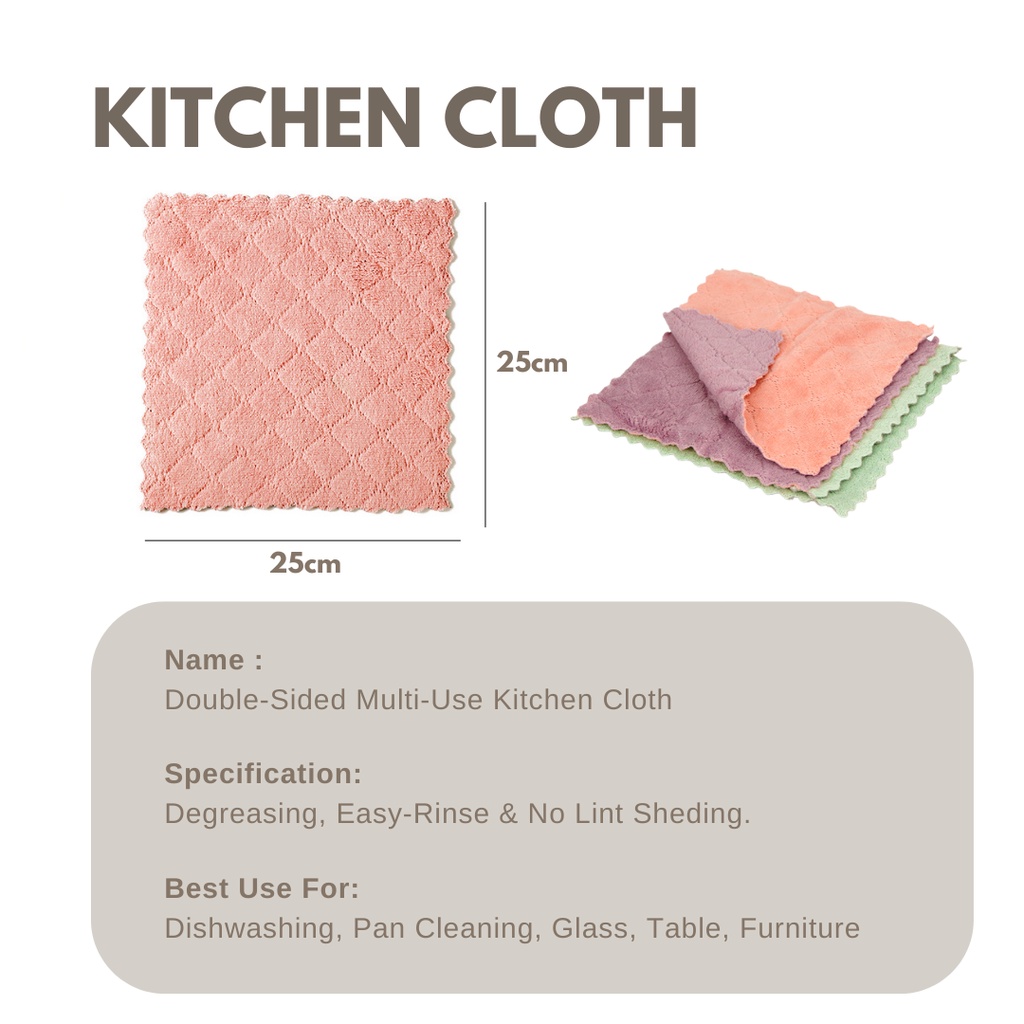 mixshop Premium Microfiber Cloth, Kitchen Towel, Household Multi ...