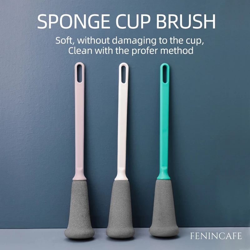 Home Long Handle Sponge Cup Brush /Household Multifunction Deep Clean ...