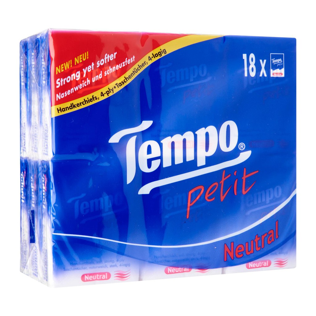 TEMPO Petit Neutral 4ply Pocket Tissue 375 g | Shopee Singapore