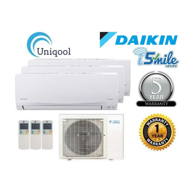 Daikin iSmile series with Built-In WIFI System 3 AC (With Installation ...