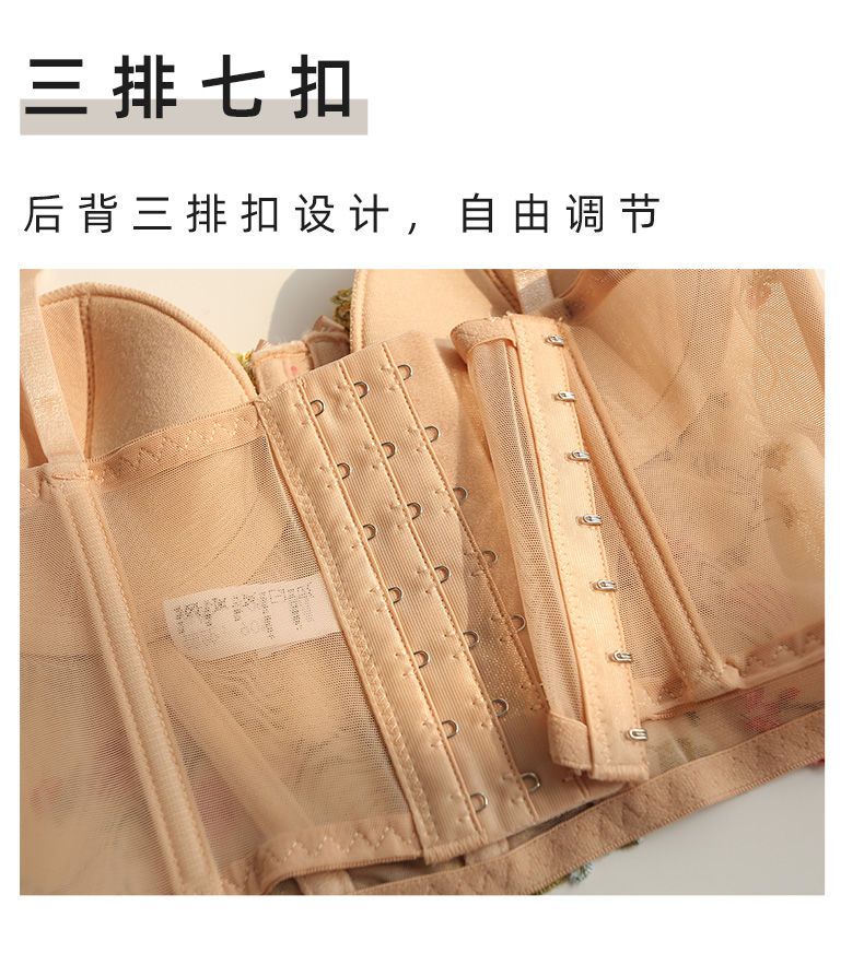 Woman Bra French Sexy Lace Fishbone Bra Embroidery Body Sculpting ...