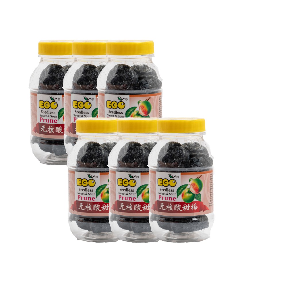 EGO Preserved Seedless Sweet & Sour Prune (Bundle 6x90g) | Shopee Singapore