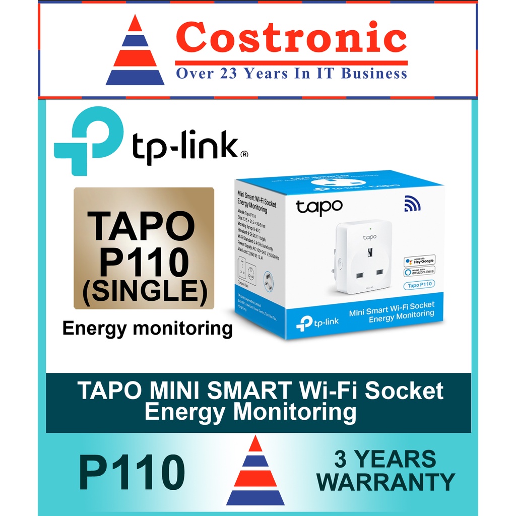 TP-LINK TAPO P110 (1-PACK / 2 PACK / 4PACK MINI SMART WI-FI SOCKET PLUG ...