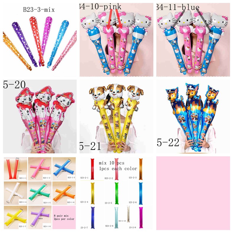 B4 B5 B23 Foil balloon hello kitty KT paw patrol clapper buzz handheld ...