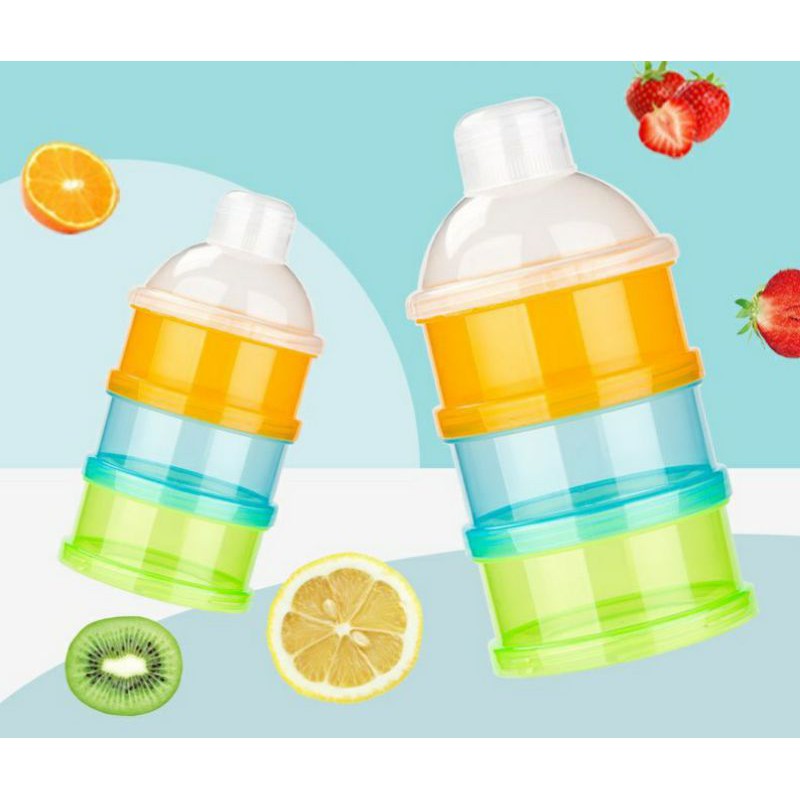 3 Layer Powder Dispenser Milk Powder Container 3 Layer Milk Powder ...