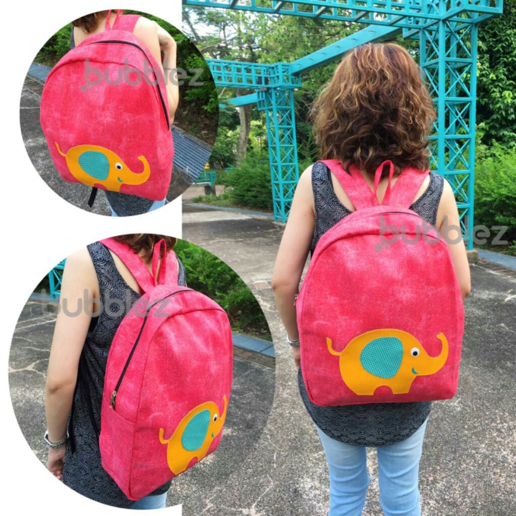 Character Handmade Backpack ( Design : Elephant ) | Shopee Singapore