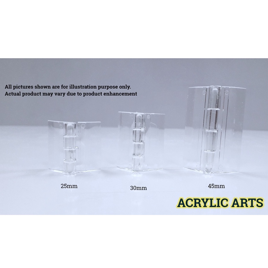 Clear Acrylic Hinges/Engsel Plastik/Clear Plastic Hinges/Clear Folding ...