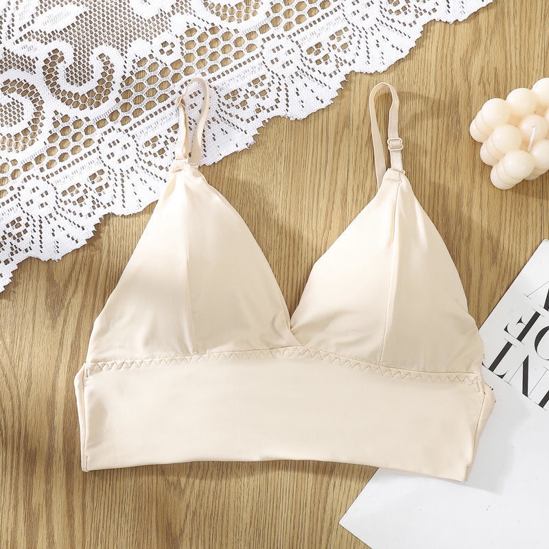 Seamless Beauty Back Push Up Plunge Bra Ice Silk Breathable Soft ...