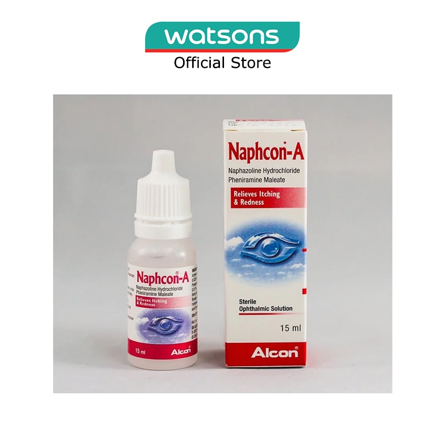 ALCON Naphcon A Eye Drops 15ml | Shopee Singapore
