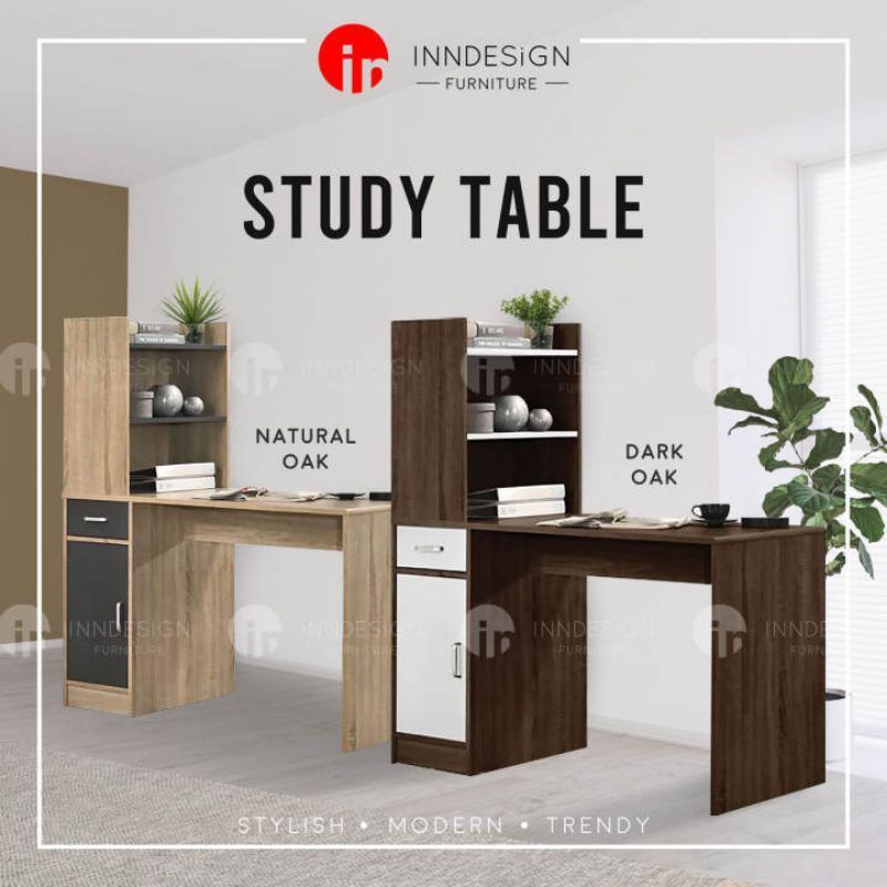 L SHAPE 4FT STUDY TABLE DRAWER (FREE DELIVERY AND INSTALLATION ...