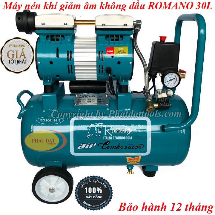 Romano 30L clean air compressor, 800W capacity, comes with 3-prong ...