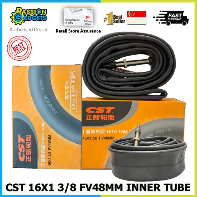 CST 16 Inch 349 Inner Tube 16x1 3/8 FV48MM | Shopee Singapore