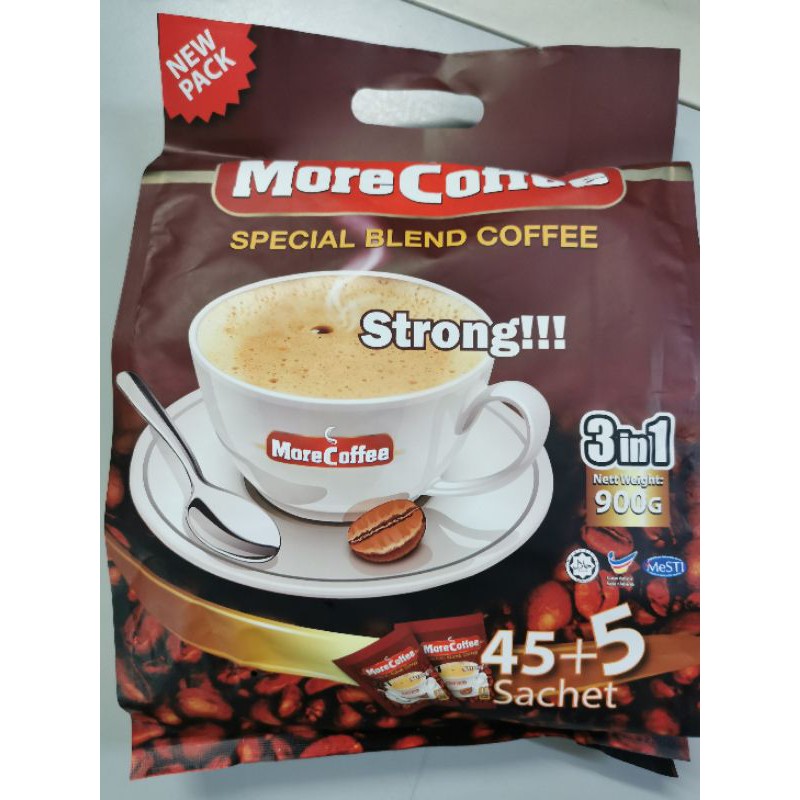 More Coffee Special Blend Coffee 3in1(50 sachet x 18gm) | Shopee Singapore