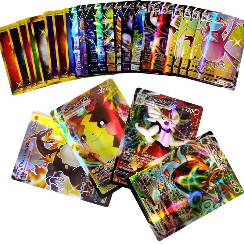 120PCS Charizard Pikachu Card Shining GX English Trading Battle Game ...
