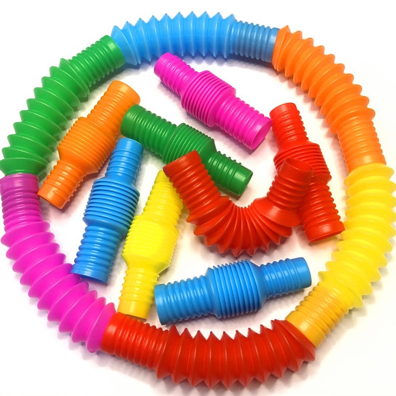 10pcs Fidget Pop Tube Toys for Kids and Adults Pipe Sensory Tools for ...