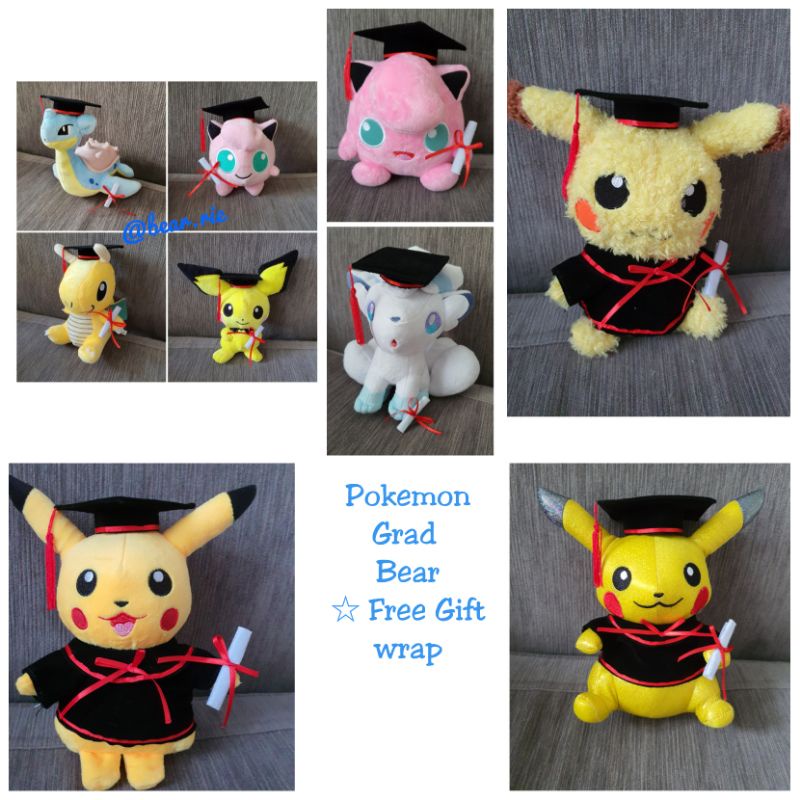 Graduation bear graduation plush toy pokemon series pikachu small size ...