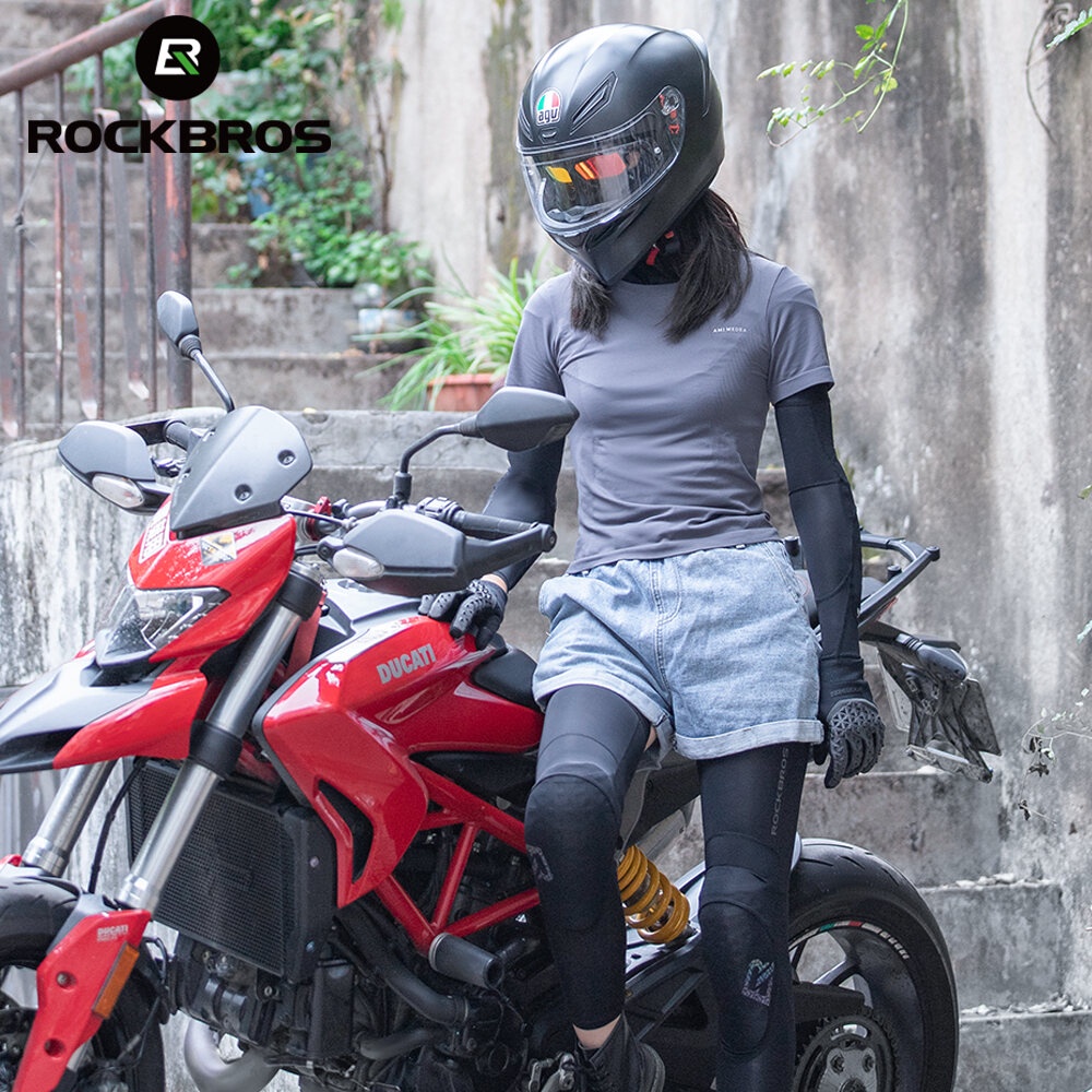 ROCKBROS Cycling Protective Gear Breathable Knee Pad& Elbow Pad Built ...