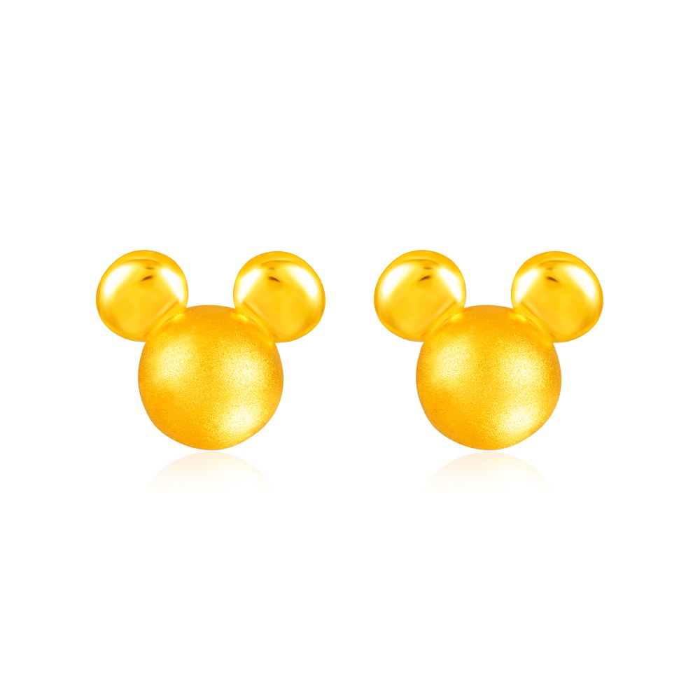 SK Jewellery Disney Iconic Mickey Mouse 3D 999 Pure Gold Earrings ...