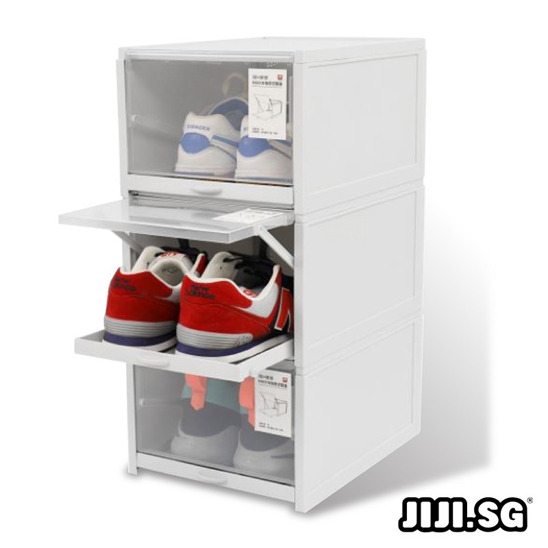 (JIJI SG) HILDE Sliding Shoe Box (Bundle of 3) / Storage / Display / AJ ...