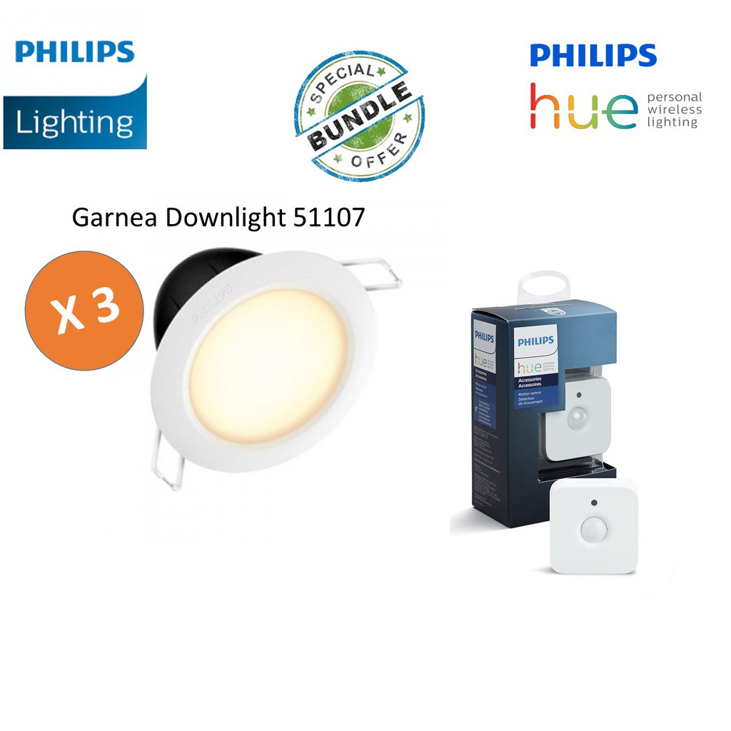 Festive Bundle Deal Philips Garnea Hue White Ambiance Downlight 51107 x ...