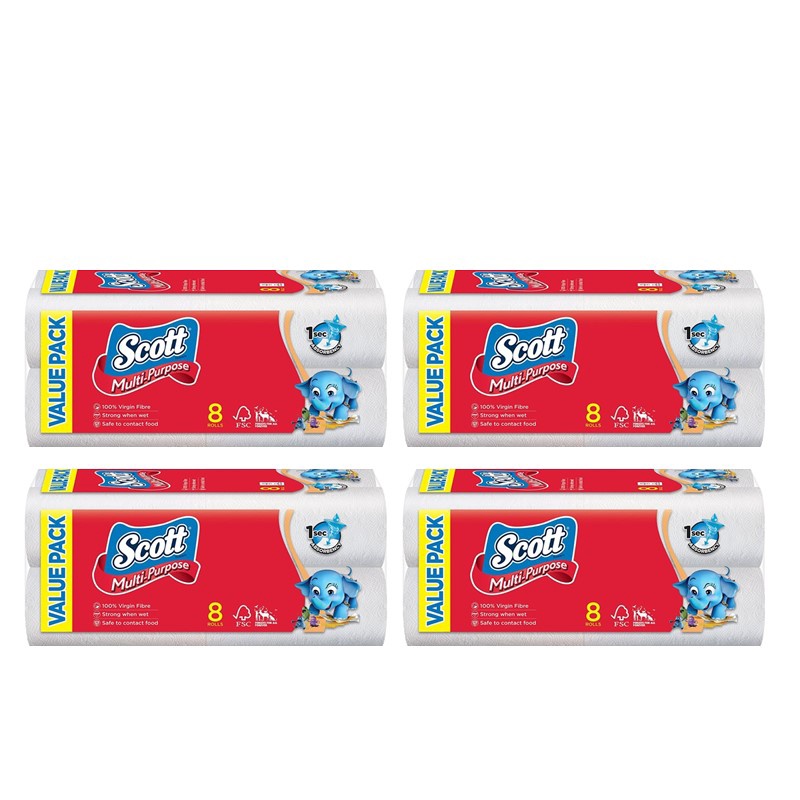 [1 Carton] Scott Kitchen Towels Assorted (4x6rolls) | Shopee Singapore