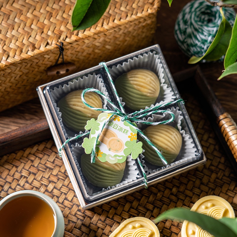 [Factory Stock] New Dessert Boxes Mooncake box Tart box Wooden ...