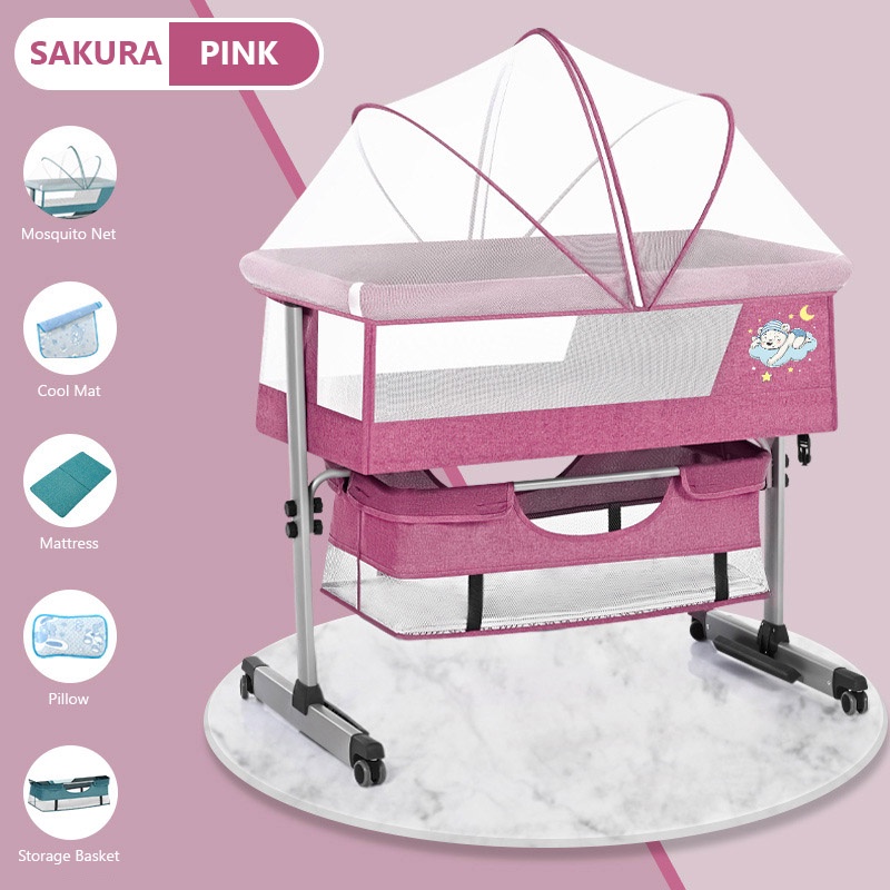 [iDS] Infant Bed Baby Cot Rocking Cradle Bassinet Baby Bed Infant ...