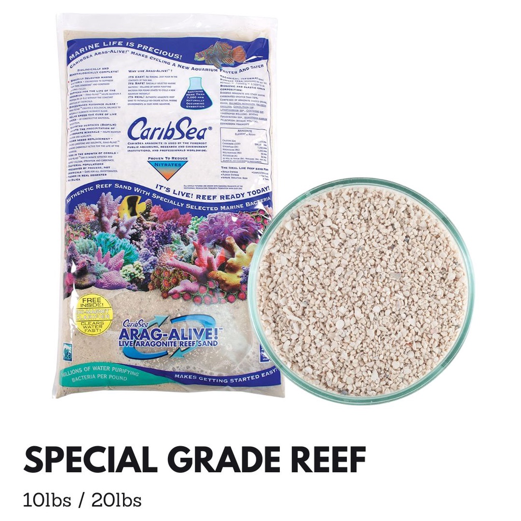 Caribsea Aragalive Special Grade Reef Sand (10/20lbs) | Shopee Singapore