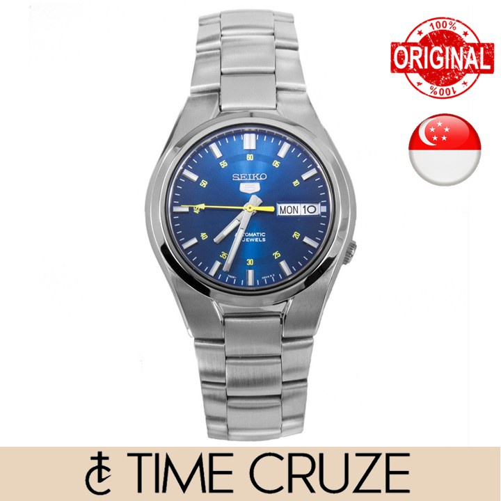 [Time Cruze] Seiko 5 SNK615K1 Automatic Stainless Steel Blue Dial Men ...
