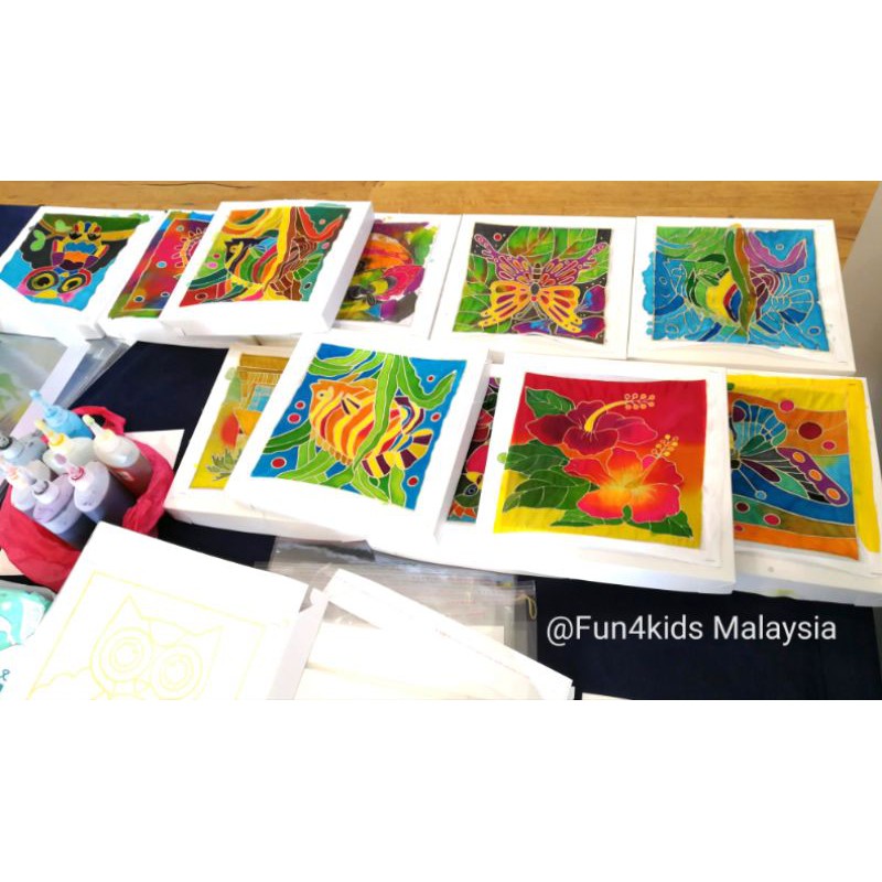 DIY Batik Painting Kits Complete with 6-color dye and brush for Events ...