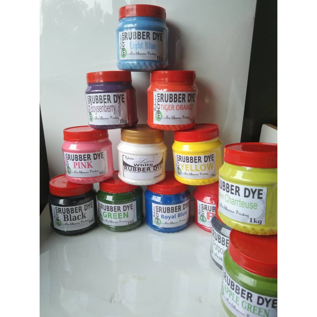 PRE-MIXED RUBBER DYE -SILKSCREEN PRINTIING- 1KG | Shopee Singapore