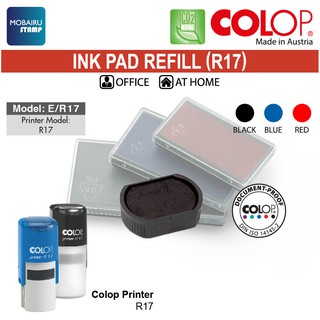Ink Pad/Cartridges Refill for Self Inking Stamps - COLOP Printer Round ...