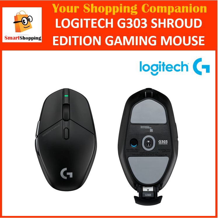 Logitech G303 Shroud Edition Wireless Gaming Mouse - LIGHTSPEED Wireless HERO 25K SENSOR 2 year ...