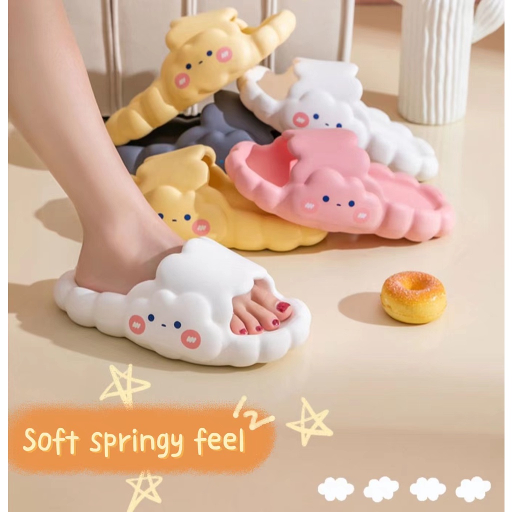 Cute cartoon Cloud Cartoon Slippers Women Slipper indoor antiskid EVA ...