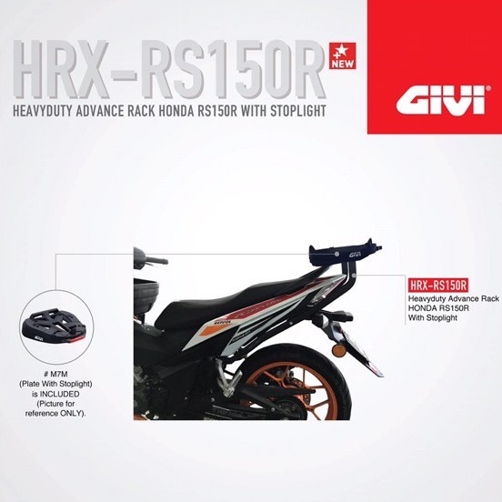 GIVI HRX-RS150 MONO RACK BRACKET RS150 RACK TOP BOX | Shopee Singapore