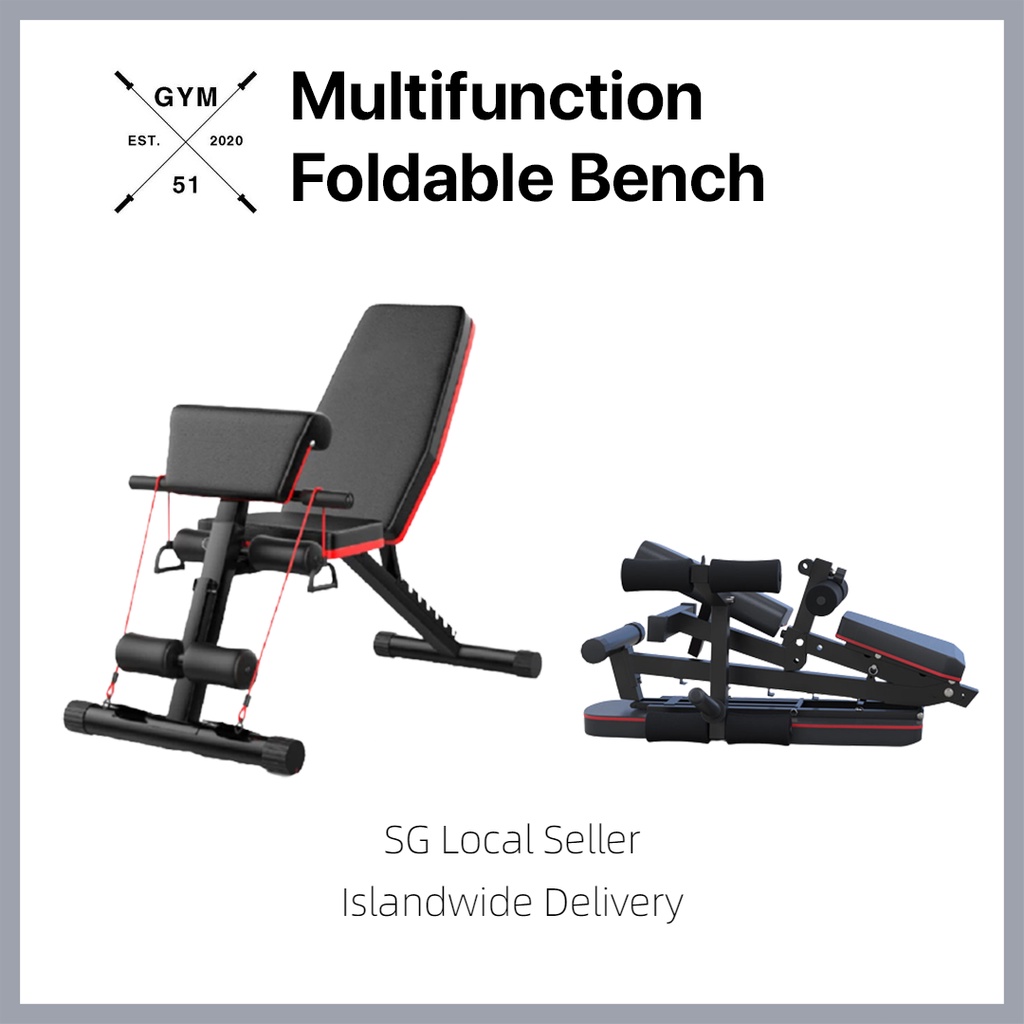 [Instock] Multi-Function Workout Bench / Exercise Bench / Foldable ...