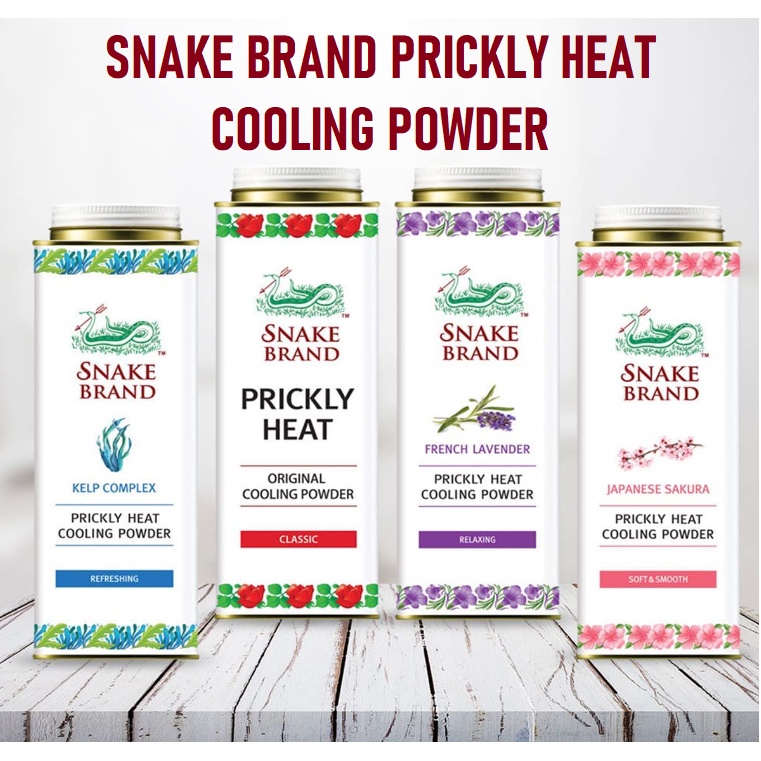 Snake Brand Prickly Heat Powder(ALL VARIANTS) - 140g/280g/420g | Shopee ...