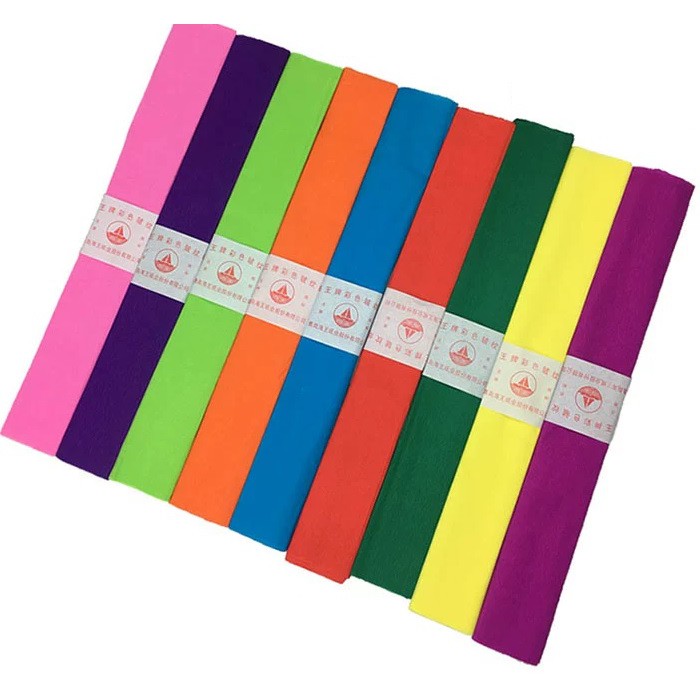 Crepe Paper Colors 54cm x 160cm Art n Craft Wrapping Paper | Shopee ...