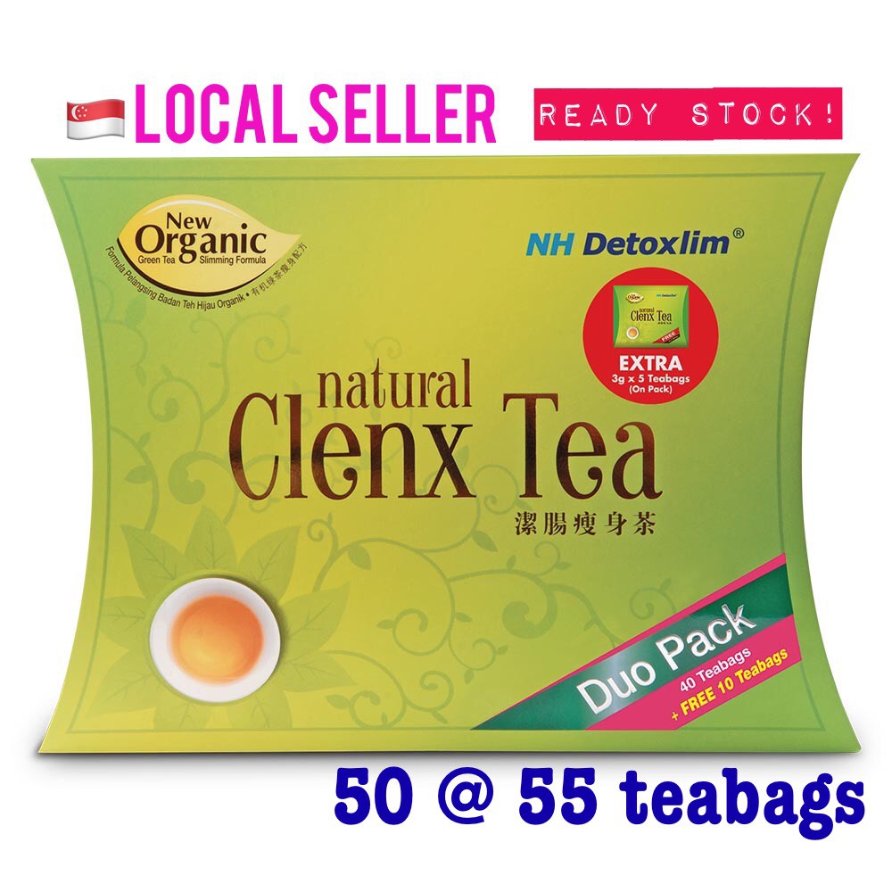 * SG READY STOCK* NH DETOXLIM NATURAL CLENX TEA 55 teabags* Detox ...