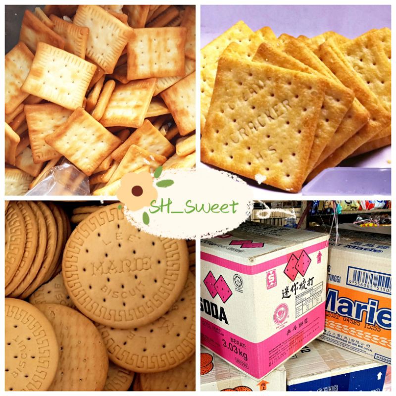 3kg Biskut Hup Seng Kotak Cream Cracker Marie Mini Soda Biscuit Cookies Raya Carton Timbang ...