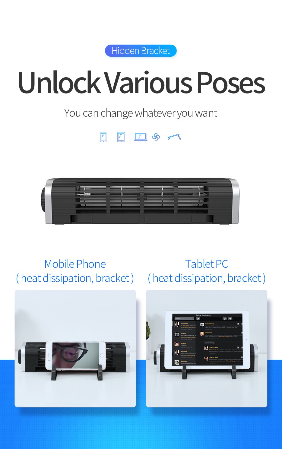 llano Laptop Cooling Pad Laptop Fan laptop Stand computer Stand Laptop ...