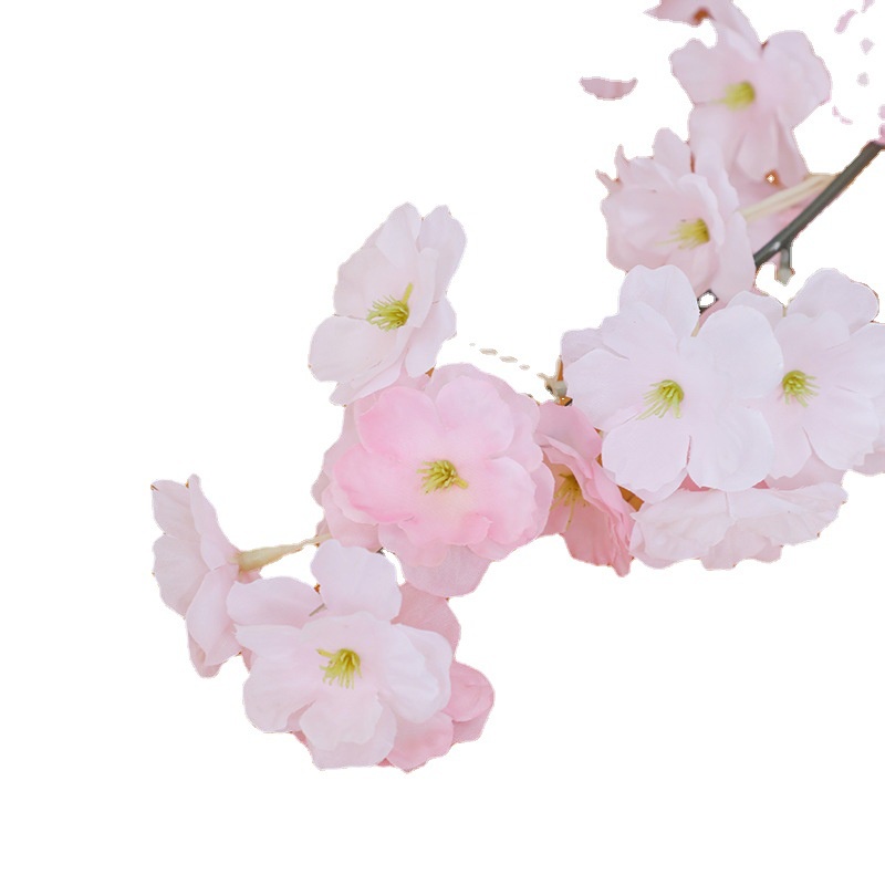 Dualswish 135 Heads Pink Cherry Blossom Silk Artificial Vine Sakura ...